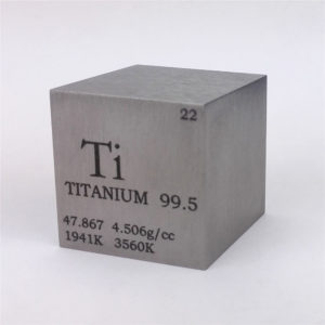 1 inch Cube of Titanium – Collect The Elements